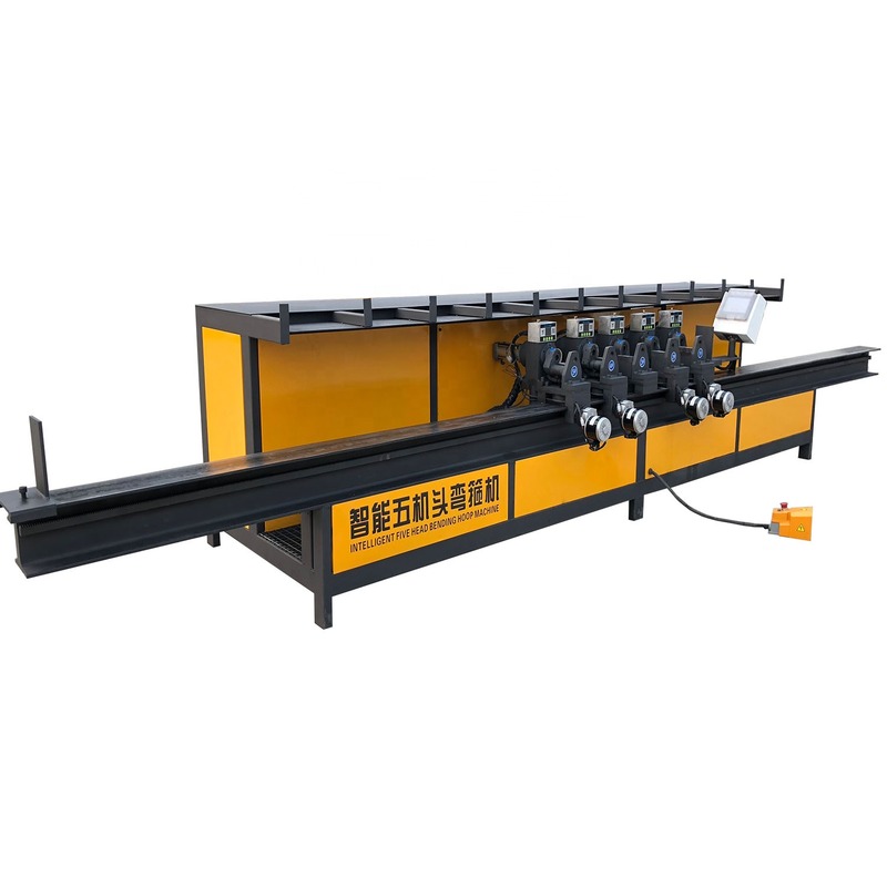 5 Head Automatic Light Construction Machines Rebar Bar bending Auto ...